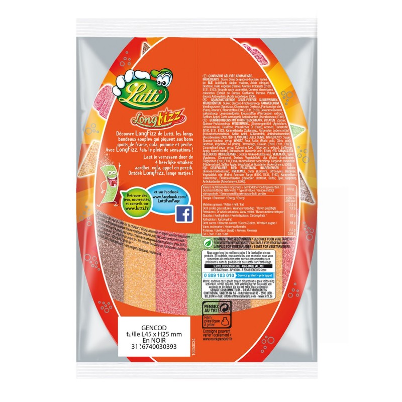 LUTTI Longfizz sweets