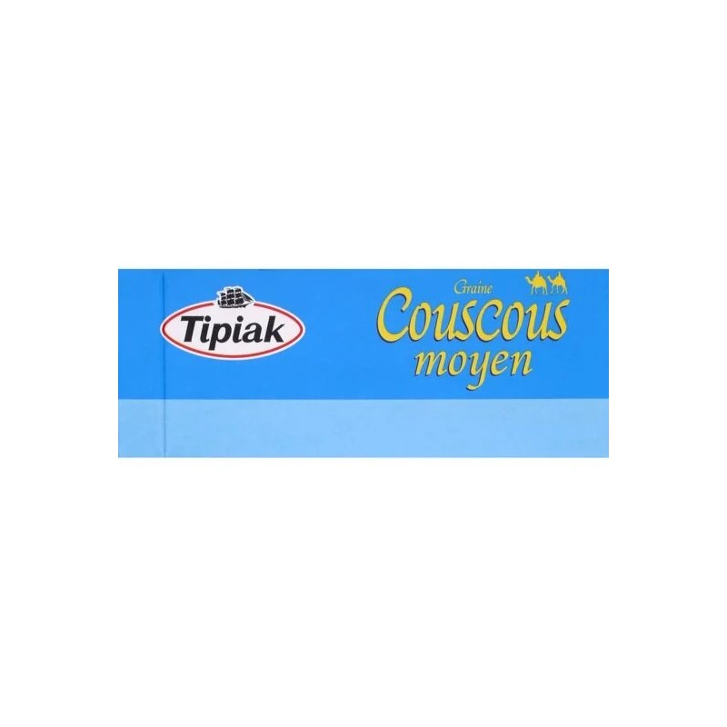 TIPIAK medium grain couscous, 1 kg box