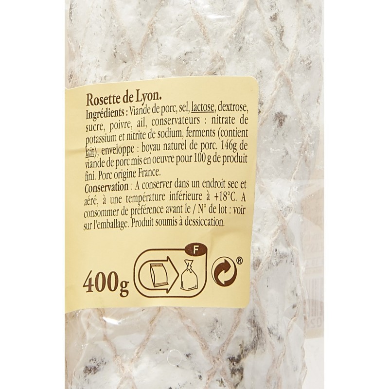 Saucisson rosette de Lyon REFLETS DE FRANCE