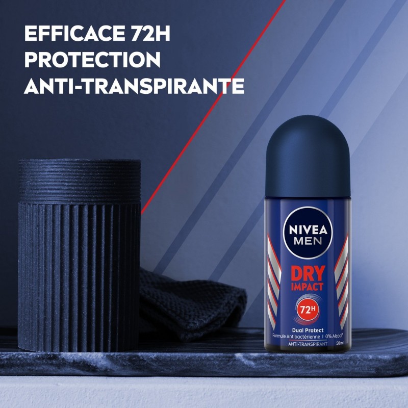 NIVEA MEN Dry Impact Antiperspirant Roll-On Deodorant