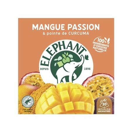 Infusión de mango y maracuyá ELEFANTE