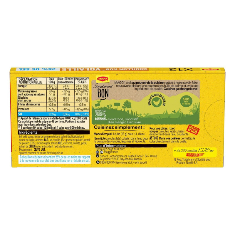 MAGGI reduced salt poultry broth