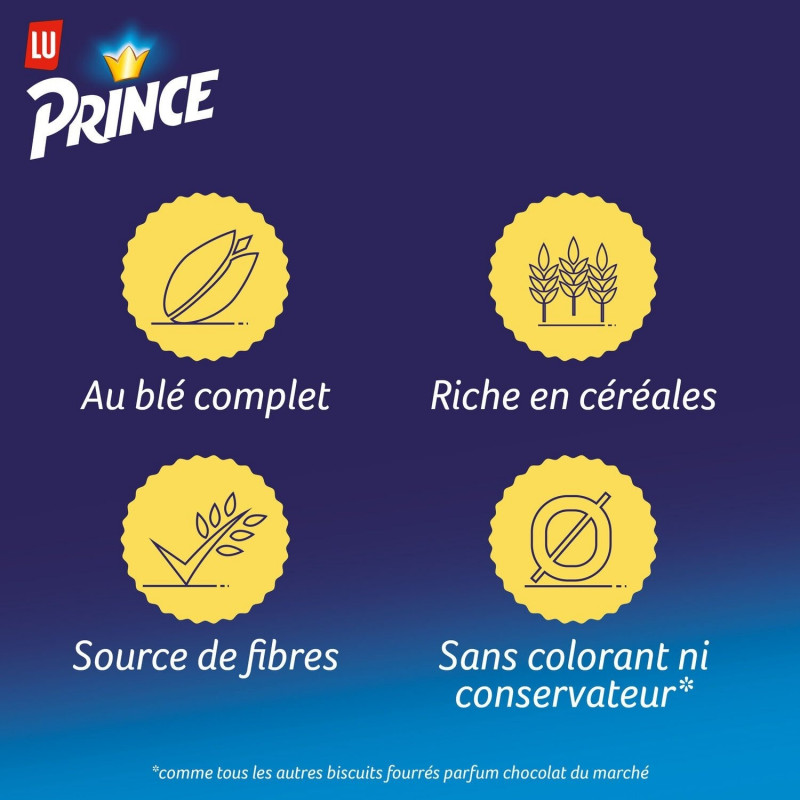 Prince LU Whole Wheat Chocolate Filled Biscuits