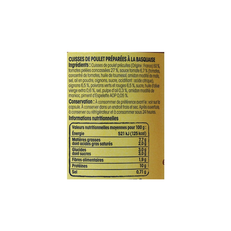 Frango Basquaise Nossas Regiões têm Talento