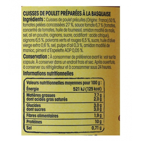 Frango Basquaise Nossas Regiões têm Talento